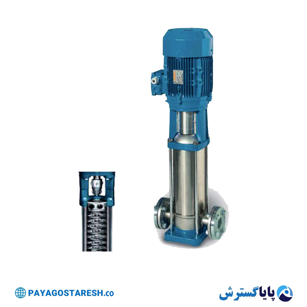 پمپ عمودی طبقاتی تمام استیل ورتکس (WORTEX) مدل MULTI VMT 16-12