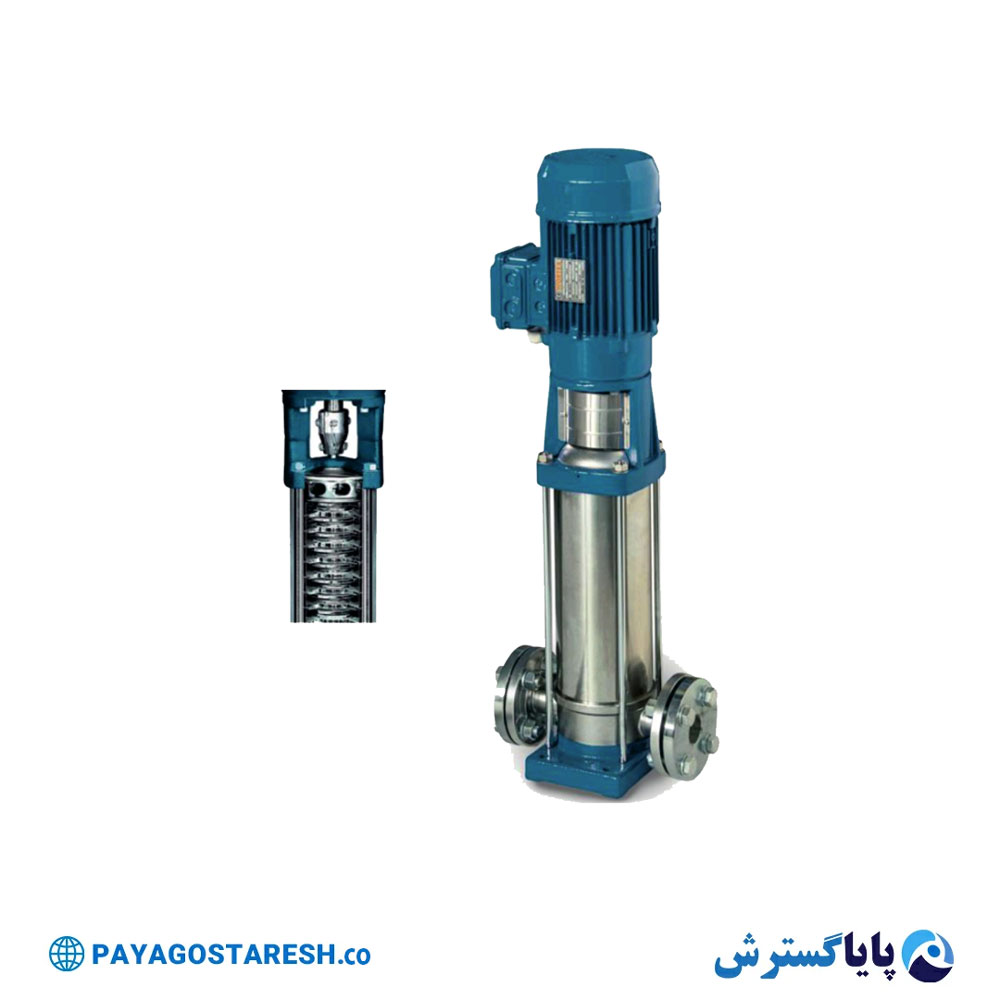 پمپ عمودی طبقاتی تمام استیل ورتکس (WORTEX) مدل MULTI VMT 2-22
