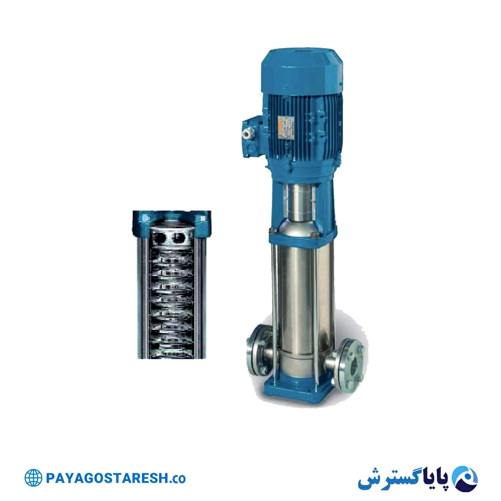 پمپ عمودی طبقاتی تمام استیل ورتکس (WORTEX) مدل MULTI VMT 20-5