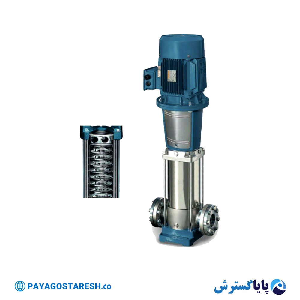 پمپ عمودی طبقاتی تمام استیل ورتکس (WORTEX) مدل MULTI VMT 32-8
