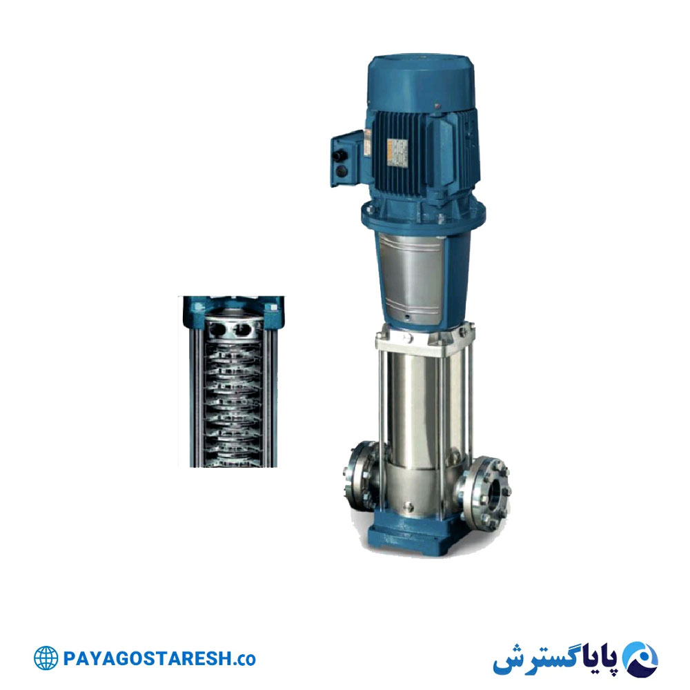 پمپ عمودی طبقاتی تمام استیل ورتکس (WORTEX) مدل MULTI VMT 42-4