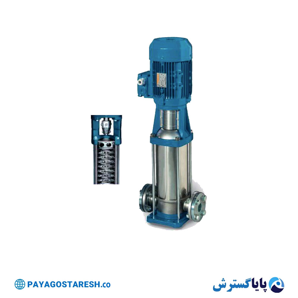 پمپ عمودی طبقاتی تمام استیل ورتکس (WORTEX) مدل MULTI VMT 8-8